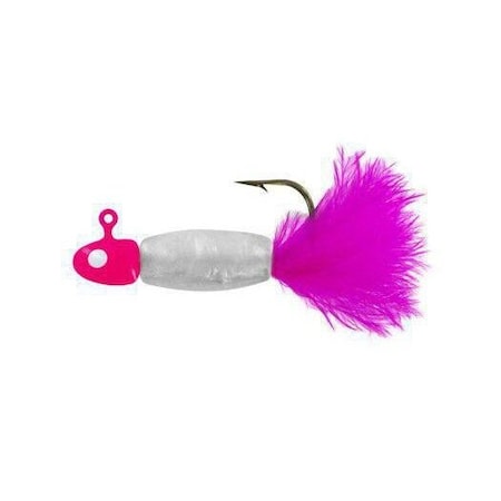 Big Bite Baits 15 Lindner Panfish Special Pan Fish Jig, Feathered Tail, Pearl Pink Tail, 5Pk ...